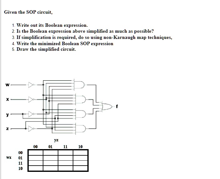 Solved Given The Sop Circuit 1write Out Its Boolean Expression 2 Is The Boolean Expression