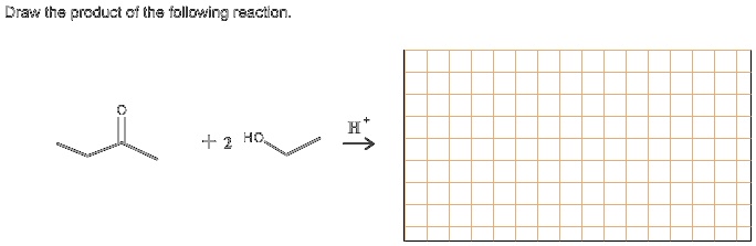Draw the product of the following reaction.