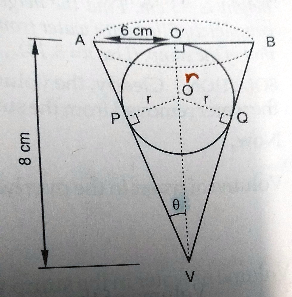 a conical vessel of radius 6cm and height 8cm is completely filled with ...