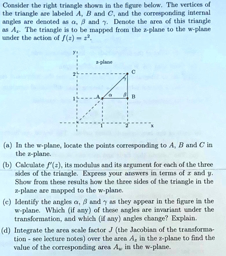 SOLVED: Consider the right triangle shown in the figure below. The ...
