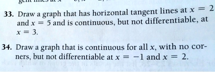 6cff 2 33 draw a graph that has horizontal tangent lines at x and x 5 ...