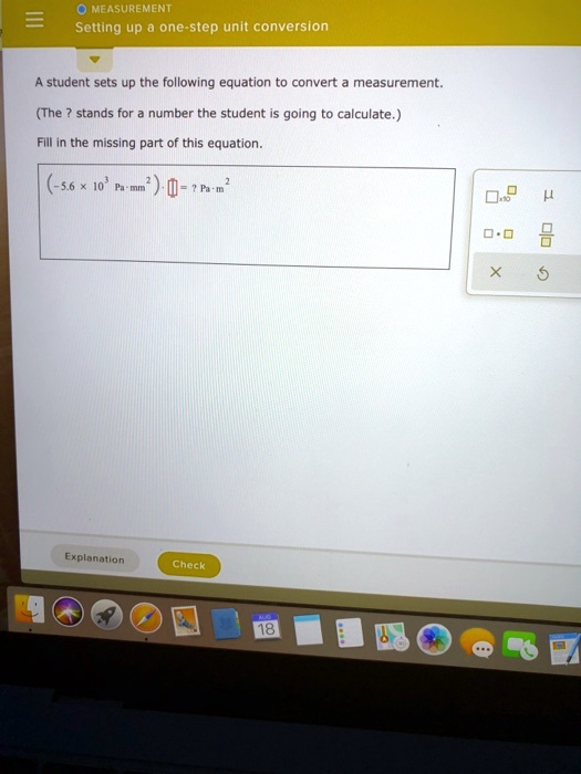SOLVED:MEASUREMENT Setting up one-step umit conversion student sets up ... SOLVED:MEASUREMENT Setting up one-step umit conversion student sets up ...