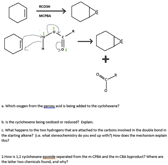 rco3h mcpba which oxygen from the peroxy acid being added to the ...