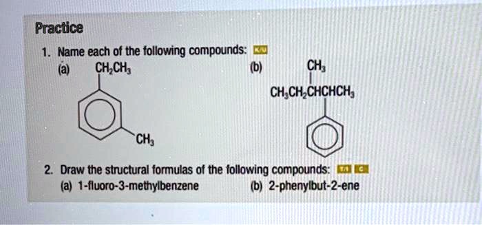 SOLVED:Practice Name each of the following compounds: CHCH; CH; CH ...