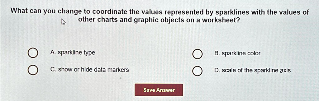 What can you change to coordinate the values represented by sparklines ...