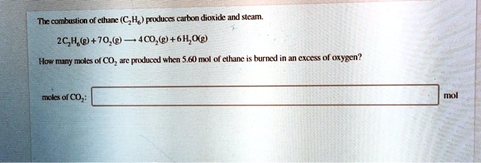 SOLVED: The combustion of methane (CH4) produces carbon dioxide and ...