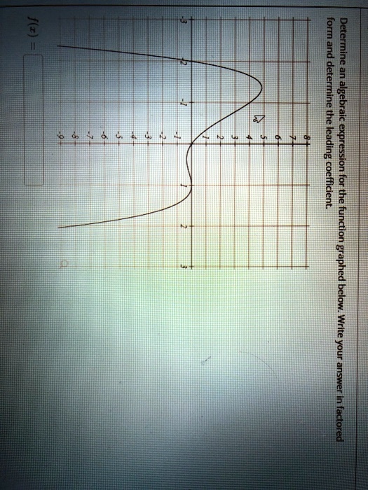 SOLVED: form Determine and determine the an algebraic expression leading coefficient the ...