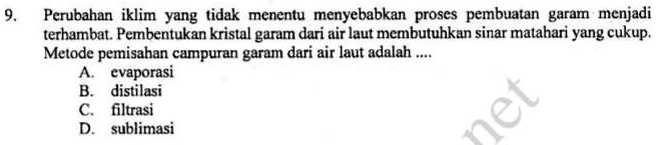 SOLVED: Pleasee, bntu jwab!! Perubahan iklim yang tidak menentu ... SOLVED: Pleasee, bntu jwab!! Perubahan iklim yang tidak menentu ...
