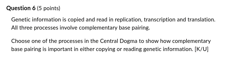 SOLVED: Genetic information is copied and read in replication ...