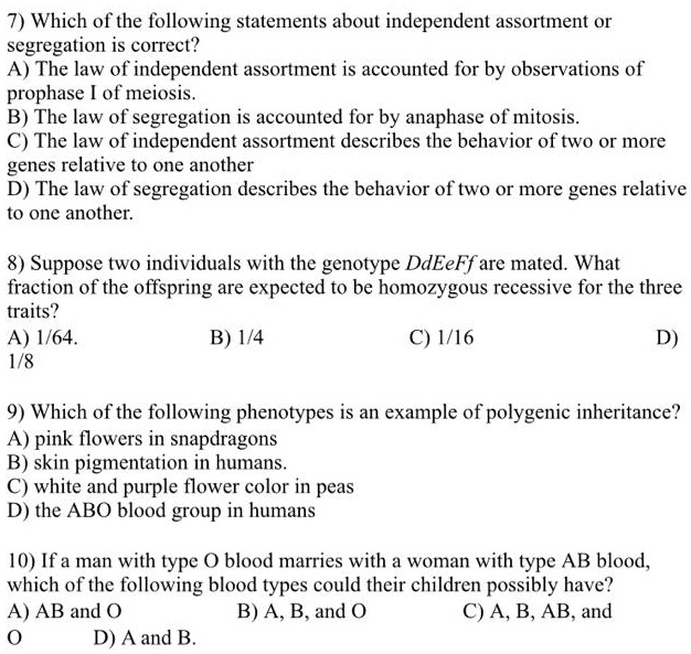 SOLVED: 7) Which of the following statements about independent ...