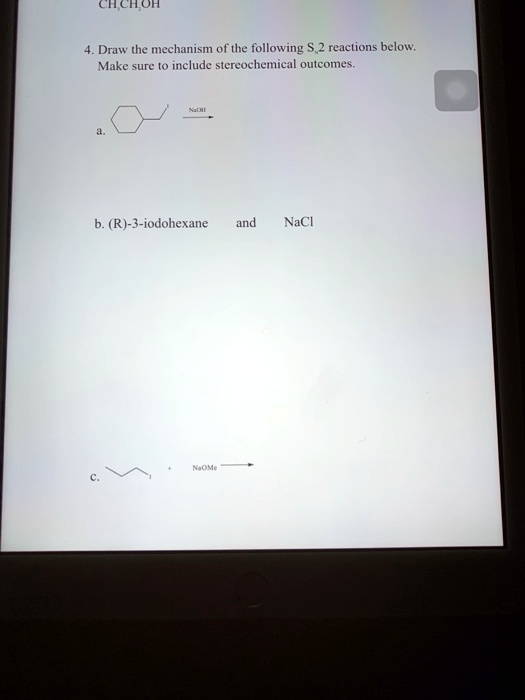 SOLVED:ChcnOH Draw the mechanism of the following reactions below. Make ...