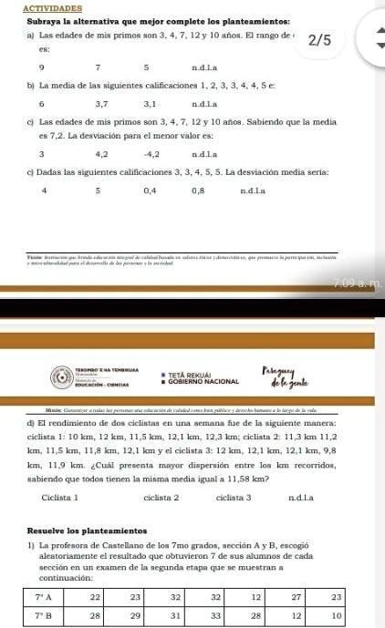 SOLVED: Subraya la alternativa que mejor complete los planteamientos: a ...