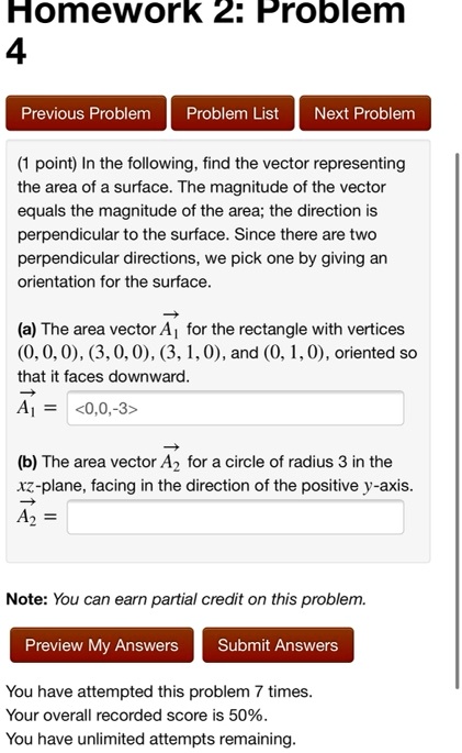 homework 2 proplem 4 previous problem problem list next problem point ...