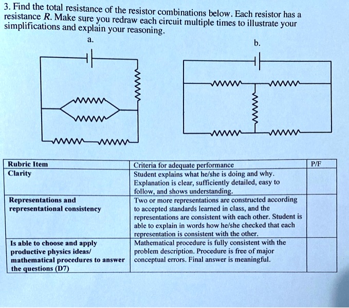 SOLVED:3 Find the total resistance of the resistor combinations ...