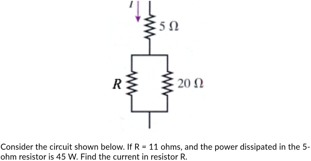 SOLVED: U U O2 Consider the circuit shown below: If R = 11 ohms, and ...