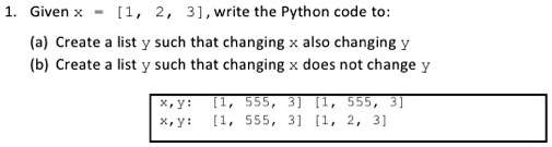 Solved Solve Using Python Language Given X 1 2 3 Write The Python Code To A Create A