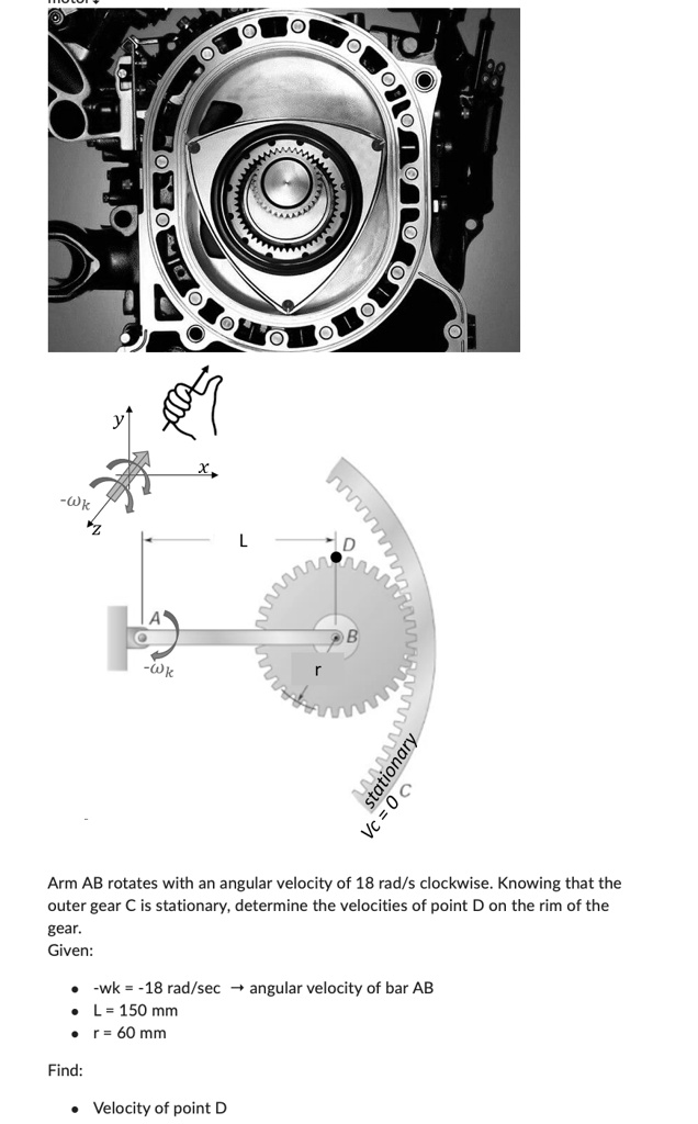 Arm AB rotates with an angular velocity of 18 rad/s clockwise. Knowing ...