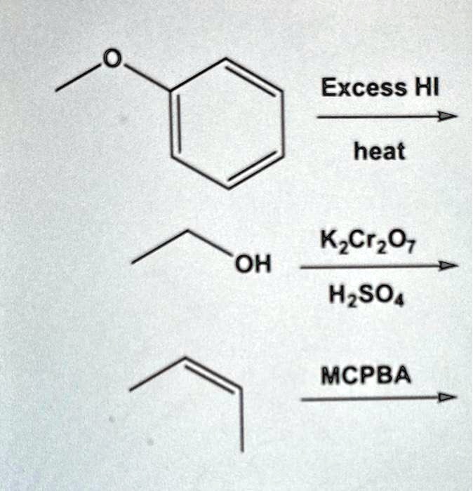 SOLVED: Texts: Provide the products for each reaction, including ...