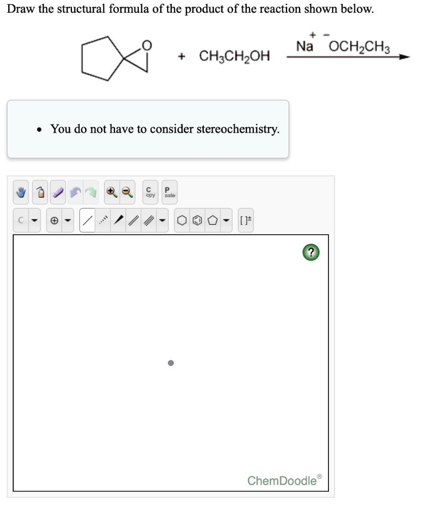 SOLVED: Draw the structural formula of the product of the reaction shown below: Na OCHzCH: CH ...
