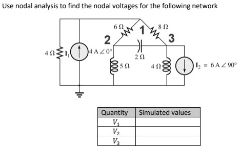 SOLVED: How can I prove with MULTISIM? MULTISIM, please. F is 1 kHz. Use nodal analysis to find ...