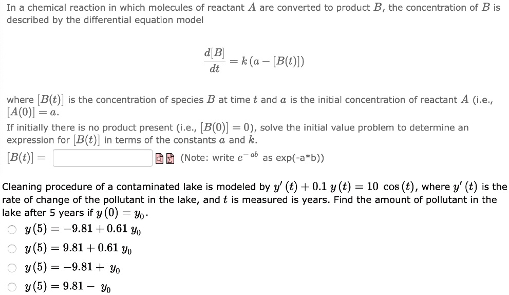 In a chemical reaction in which molecules of reactant A are converted ...