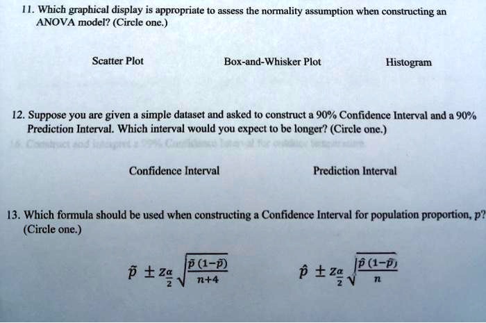 SOLVED:Which graphical display is appropriate to assess the normality ...