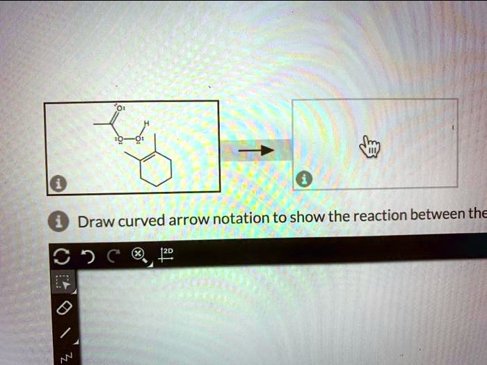 SOLVED: Draw curved arrow notation to show the reaction between the 0 ) ( p2