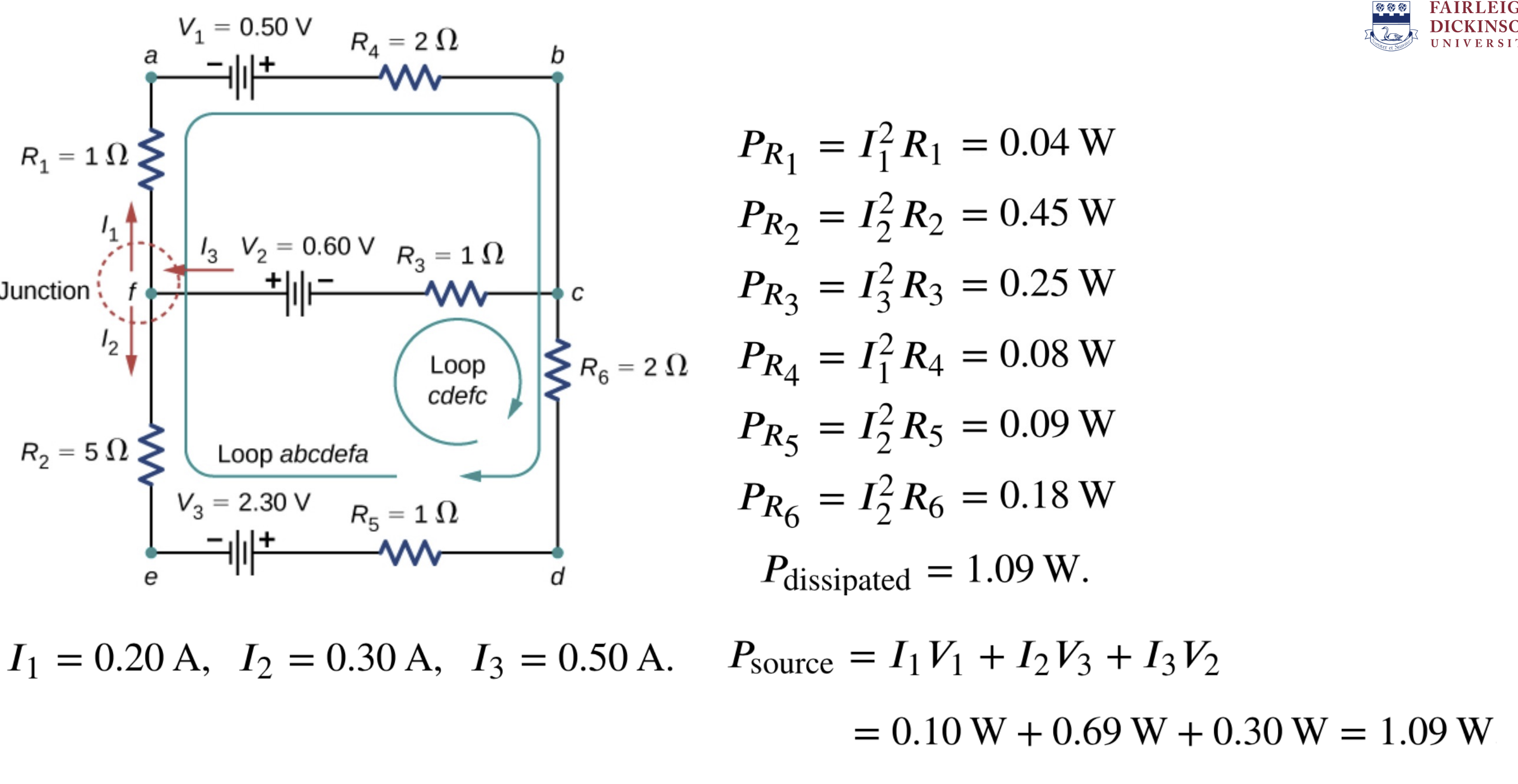 SOLVED: PR1=I1^2 R1=0.04 W PR2=I2^2 R2=0.45 W PR3=I3^2 R3=0.25 W PR4=I1 ...