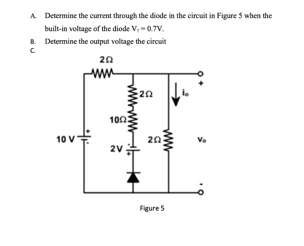 Solved A Determine The Current Through The Diode In The Circuit In
