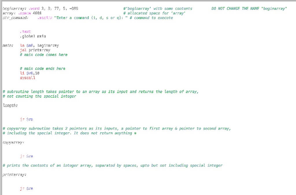 Solved Mips Convert C Program To Mips Assembly Language Code Please Convert The Following C 3923
