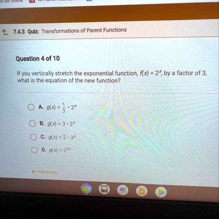SOLVED If You Vertically Stretch The Exponential Function F x 2x SOLVED If You Vertically Stretch The Exponential Function F x 2x