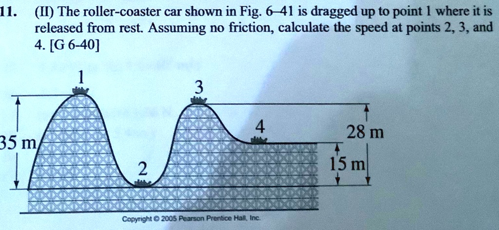 SOLVED: Please show all work. Thanks. I. (II) The roller-coaster car ... SOLVED: Please show all work. Thanks. I. (II) The roller-coaster car ...