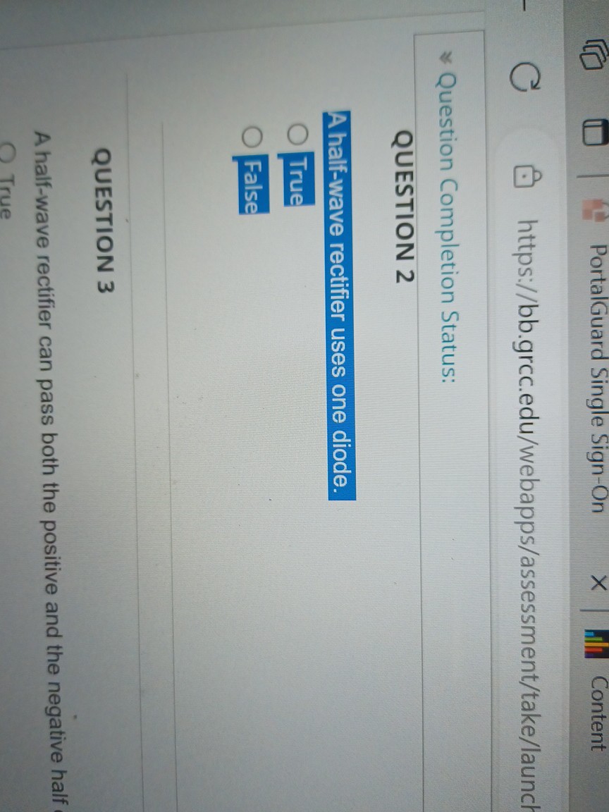 SOLVED: https://bb.grcc.edu/webapps/assessment/take/launch Question Completion Status: QUESTION ...