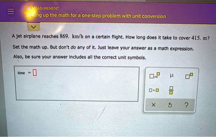 Measurement: Lining up the math for a one-step problem with unit ...