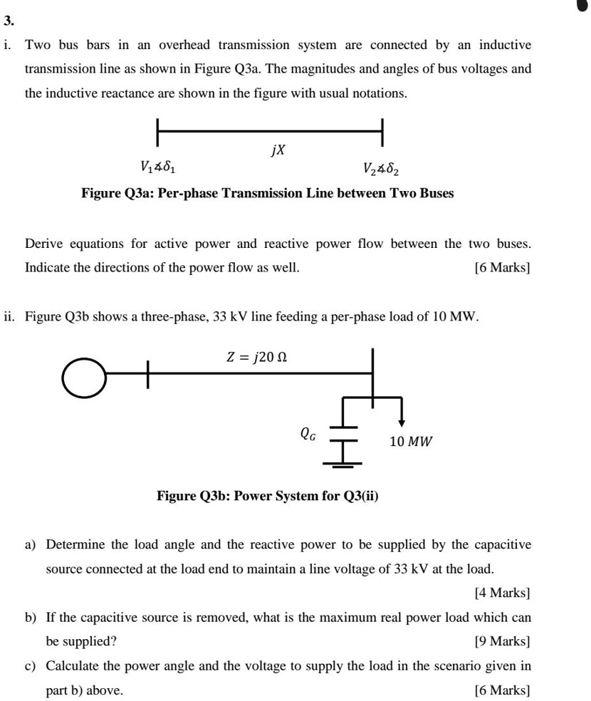 SOLVED: Two bus bars in the overhead transmission system are connected by an inductive ...