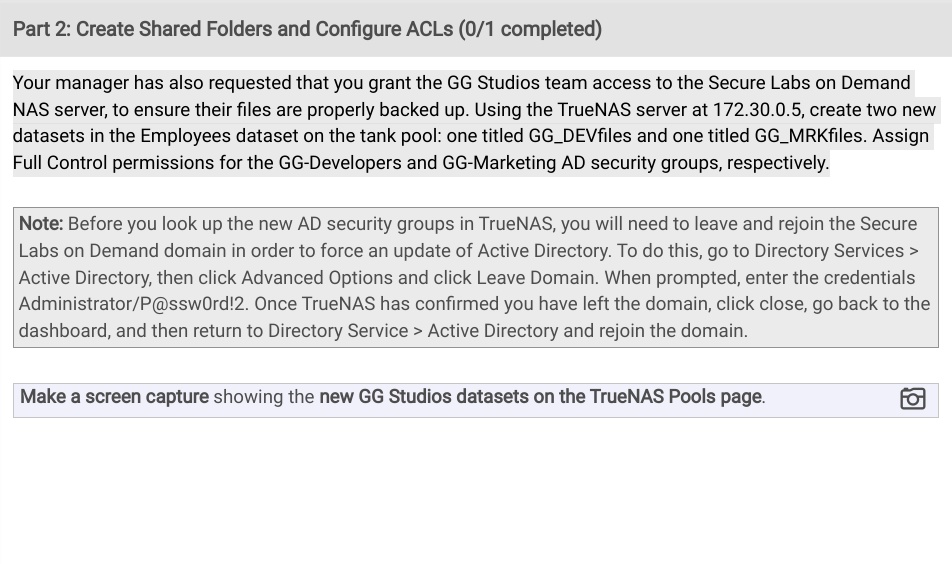 Part 2 Create Shared Folders And Configure Acls 01 Completed Your Manager Has Also Requested 4634