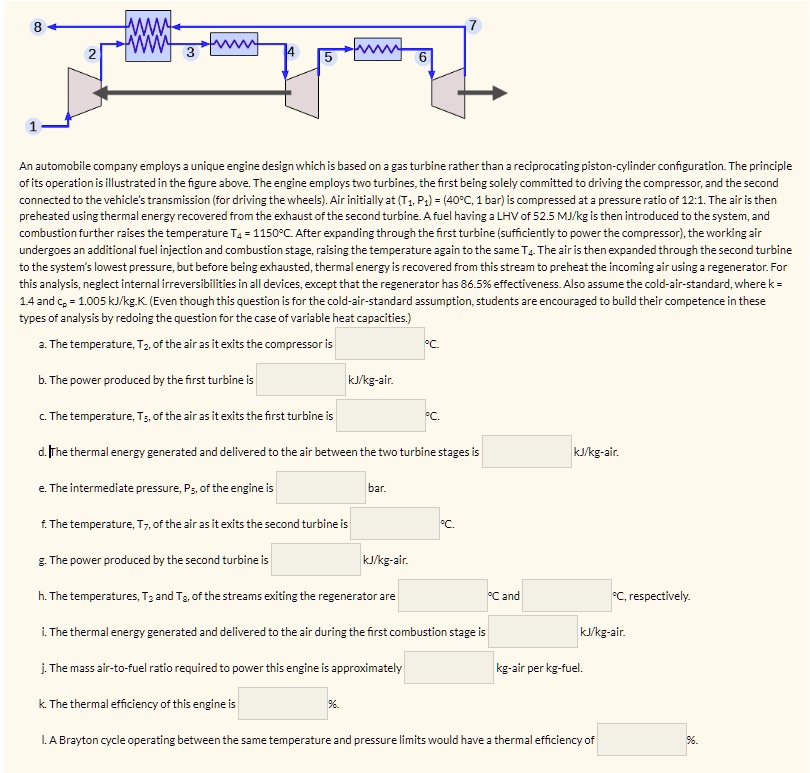 SOLVED: An automobile company employs a unique engine design which is ...