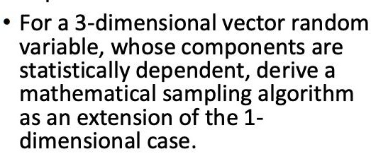 SOLVED: For a 3-dimensional vector random variable, whose components ...