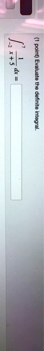 VIDEO solution: (1 point) Evaluate definite integral, VIDEO solution: (1 point) Evaluate definite integral,