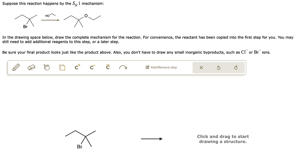 Suppose this reaction happens by the S N 1 mechanism: Br HO In the ...
