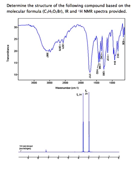 SOLVED: Determine the structure of the following compound based on the ...