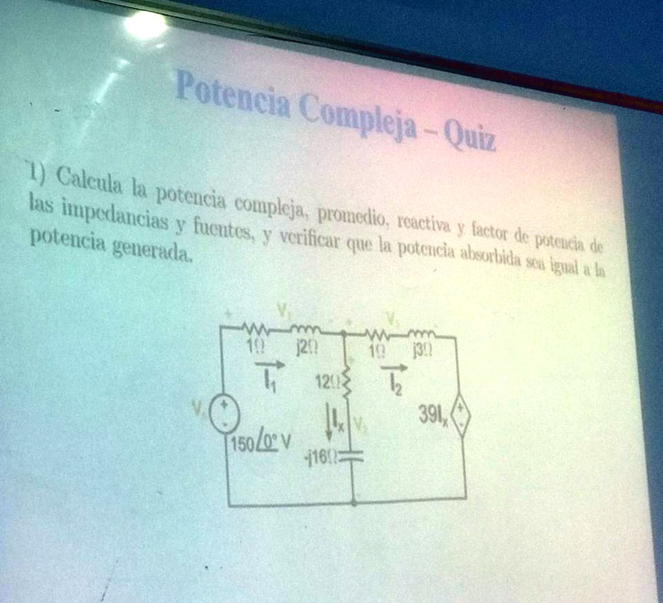 Solved It Says Calculate Complex Power Average Power Reactive Power And The Power Factor For