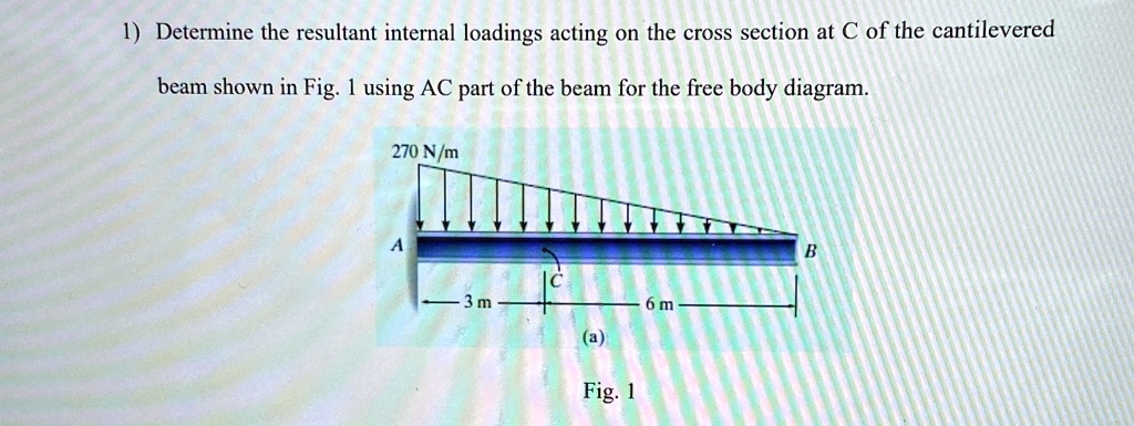 1 determine the resultant internal loadings acting on the cross section ...