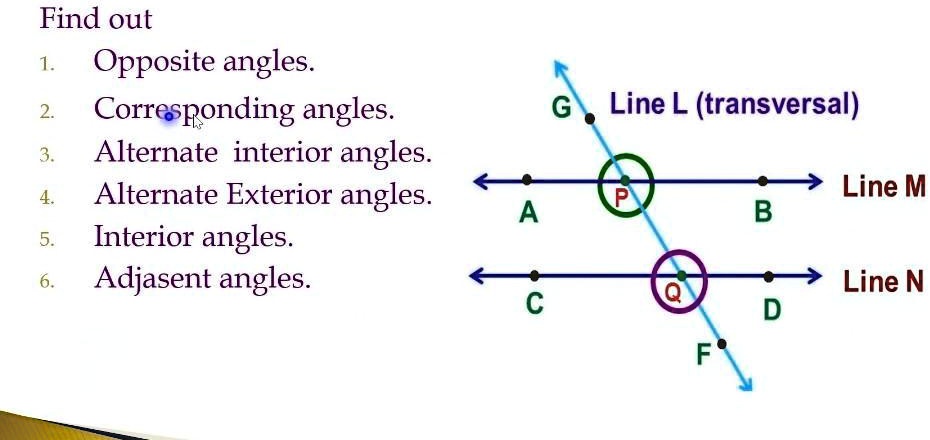 opposite anglescorresponding anglesalternate interior anglesalternate ...