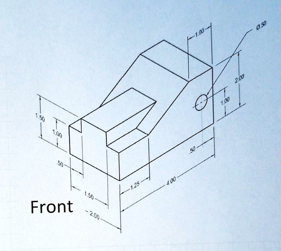 SOLVED: draw the three standard views dont need to include dimensions 0 ... SOLVED: draw the three standard views dont need to include dimensions 0 ...