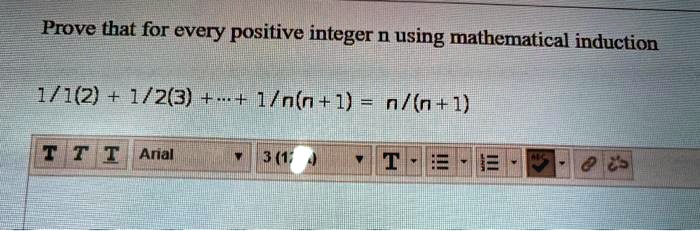 Prove that for every positive integer n using mathematical induction: 1/12 + 1/23 + ... + 1/nn+1 ...