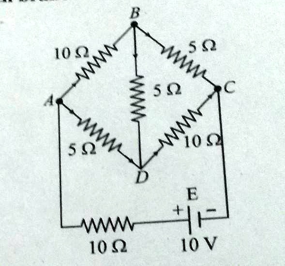 SOLVED: Determine the current in each branch of the network shown in the figure.