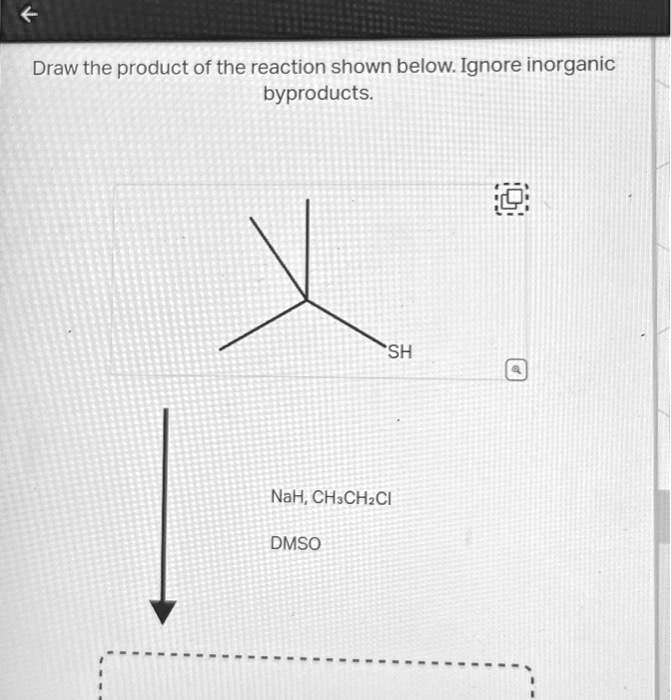 SOLVED: Draw the product of the reaction shown below. Ignore inorganic ...