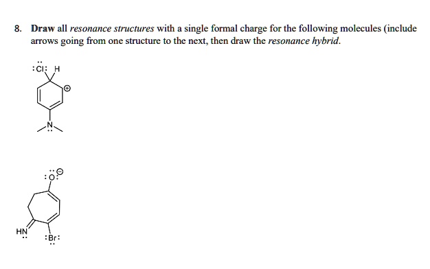 SOLVED: Draw all resonance structures with single formal charge for the ...