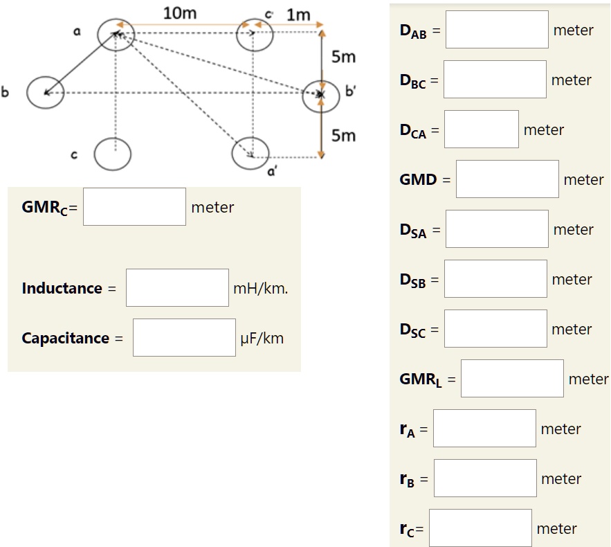 Solved A Transposed Three Phase Double Circuit Transmission Line
